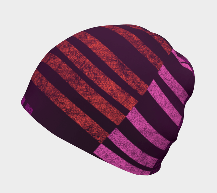 Purple Waves Outdoor Beanie for Girls and Women – Lalita's Art Shop